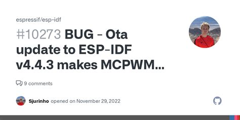 bug ota update to esp idf v4 4 3 makes mcpwm stop producing a signal