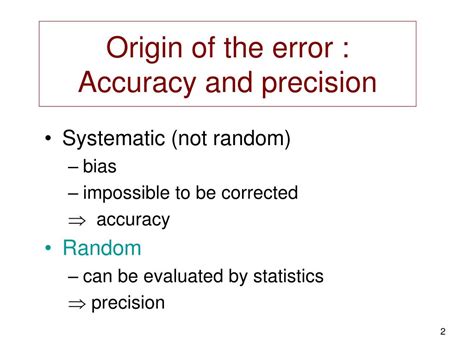 Ppt Exercise 7 Accuracy And Precision Powerpoint Presentation Free Download Id 603162