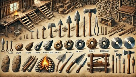 The Evolution Of Ancient Tools From Stone To Metal Through The Ages