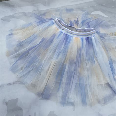 Badu Bg Поли за момичета с пайети Бебешки дрехи Плисирана пола с дъга Детска пола на принцеса