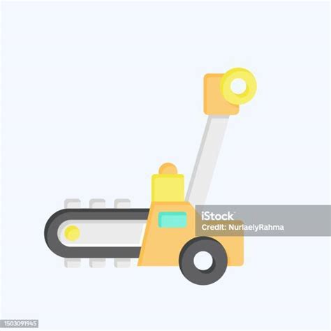 아이콘 트렌처 건설 차량 기호와 관련이 있습니다 플랫 스타일 심플한 디자인 편집 가능 간단한 그림 X 레이에 대한 스톡 벡터 아트 및 기타 이미지 Istock