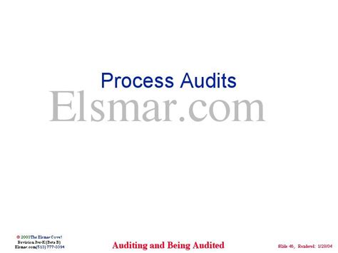 Process Audits