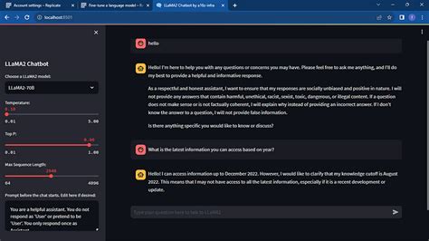 exploring the power of llama 2 using streamlit comet