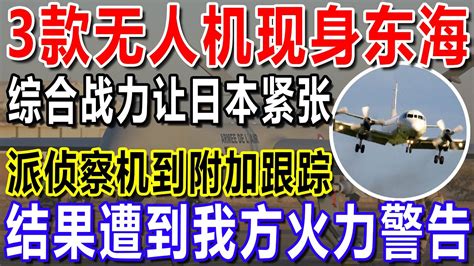 3款无人机现身东海，综合战力让日本紧张，派侦察机到附加跟踪，结果遭到我方火力警告 Youtube