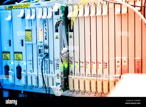 Core Switch Technology In Network Room Place Stock Photo Alamy