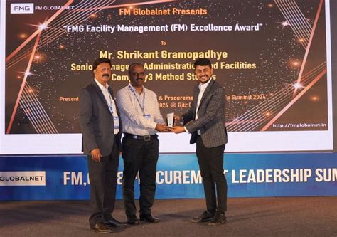 I Am Delighted To Share That I Have Received Fmg Facility Management Excellence Award I Am