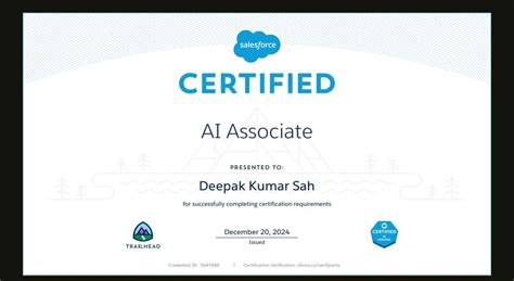 Salesforce Salesforcecertified Ai Trailhead Learningneverstops