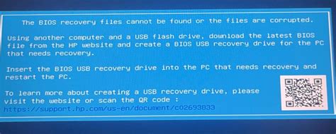 Bios Corruption Error And Bios Recovery Issues On Hp Laptop Hp Support Community 9211140