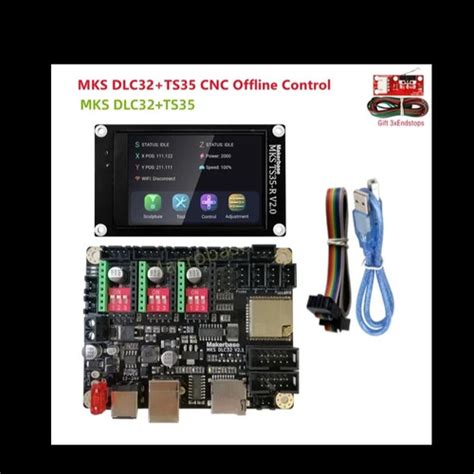 jual mks dlc32 32 bit wifi with lcd grbl cnc controller engraver 3 axis