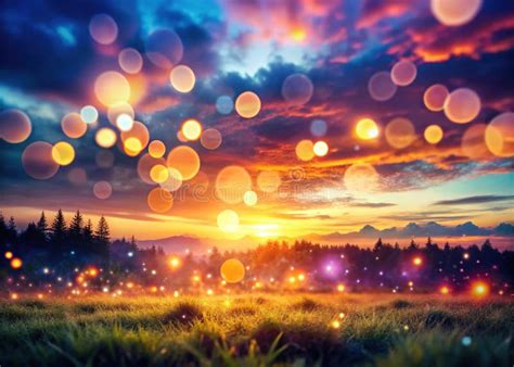 Serene Future Dusk Bokeh Background A Vibrant Earthy And Joyful Design For Your Digital