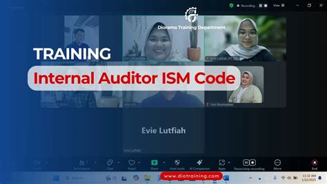 Training Internal Auditor Ism Code Diorama Training Department