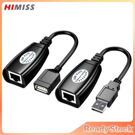 HIMISS USB 2 0 To RJ45 Network Adapter High Speed RJ45 Ethernet Adapter USB RJ45 Extender 50M