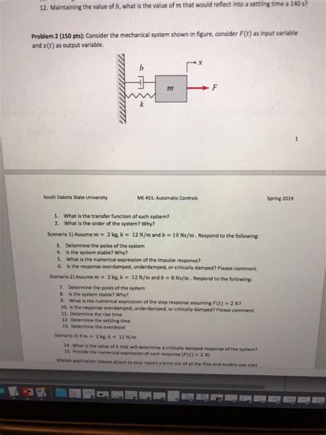 Solved Maintaining The Value Of B What Is The Value Of Chegg Com