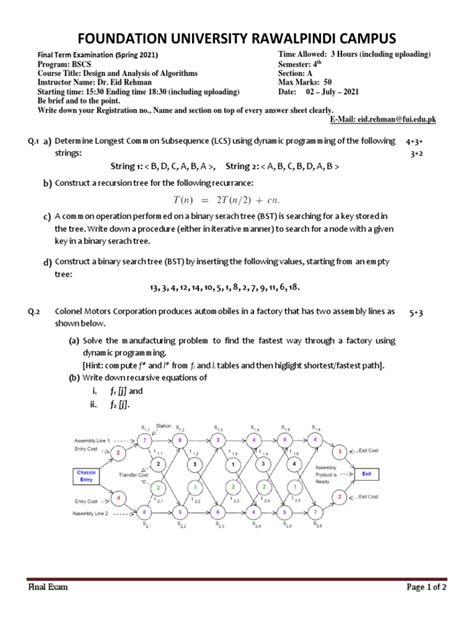 Aoa Final Spring 2021 Pdf Mathematical Logic Computer Programming