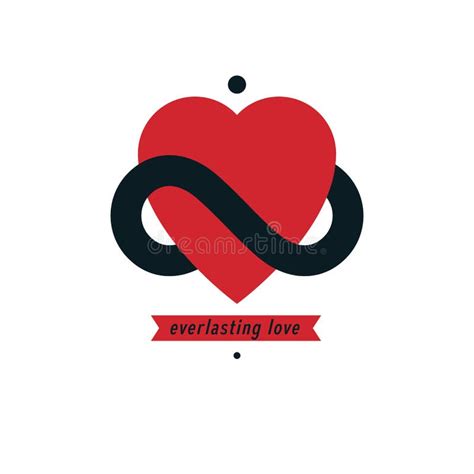 Infinite Love Concept Vector Symbol Created With Infinity Loop Stock Vector Illustration Of