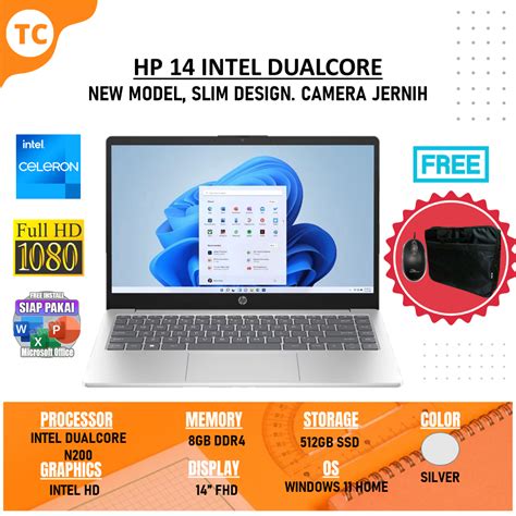 Jual Laptop Sekolah Murah Baru Hp Intel N Ram Gb Gb Ssd Fhd Windows Original