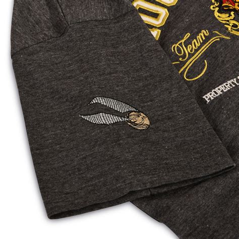 Harry Potter Camiseta Premium Gris Con El Escudo De Hogwarts Elbenwald