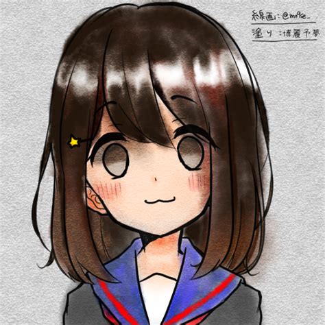 フリー線画塗ってみた Ibispaint
