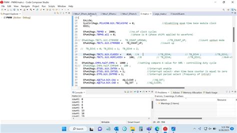 Tms320f28335 Controlling Duty Cycle Of Epwm And Using Interrupt