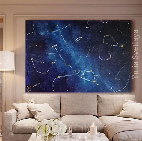 Картина карта звездного неба — цена 1500 грн в каталоге Картины Купить товары для дома и быта по