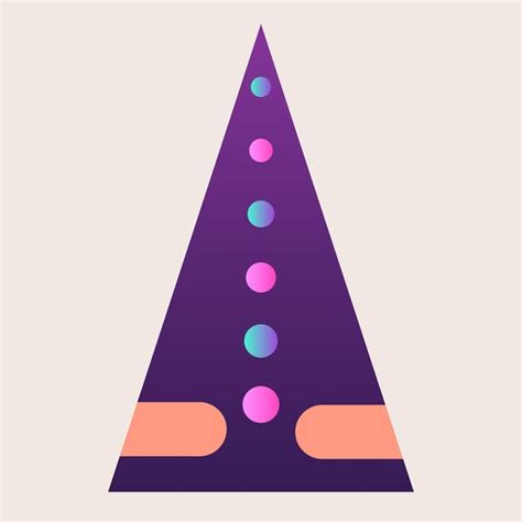 Premium Vector Cone Triangle Shape Gradient Texture Element Simple