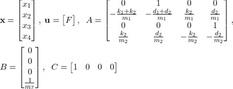 State Space Modeling Of Double Mass Spring Damper System With Python Modeling Fusion Of