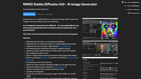 NMKD Stable Diffusion GUI Pricing Reviews Alternatives