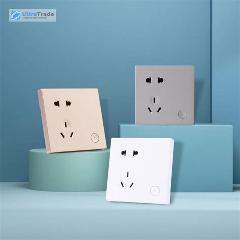 Умная розетка Xiaomi Ptxzn Smart Wall Socket Five-hole Technology Gray ...