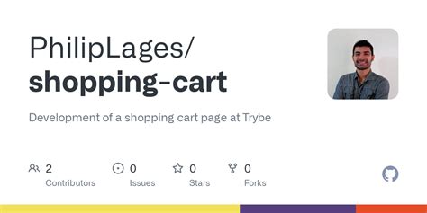 Github Philiplagesshopping Cart Development Of A Shopping Cart Page