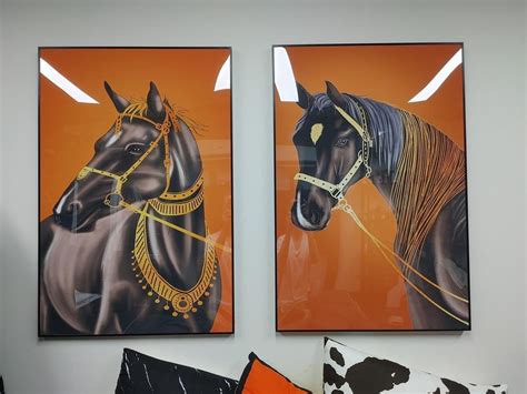 에르메스 풍 말그림 말액자 럭셔리액자 초대형 그림액자 헬로마켓