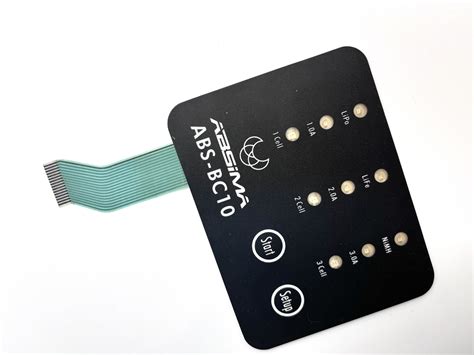 El Backlight Membrane Keypad Switch With Custom Layout For Industrial Interfaces