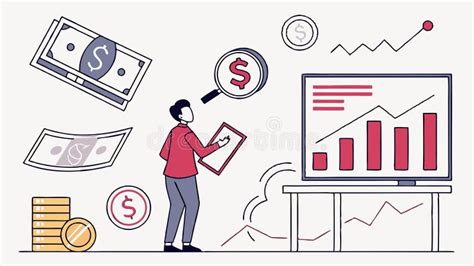 Financial Analysis Business Data Illustration Vector Design Generative Ai Stock Vector