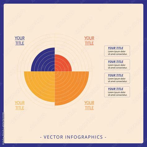 Data Driven Polar Chart Stock Vector Adobe Stock