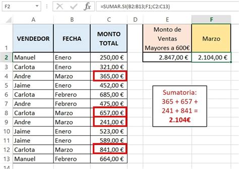 Como Usar La Funcion Sumar Si En Excel Catalog Library