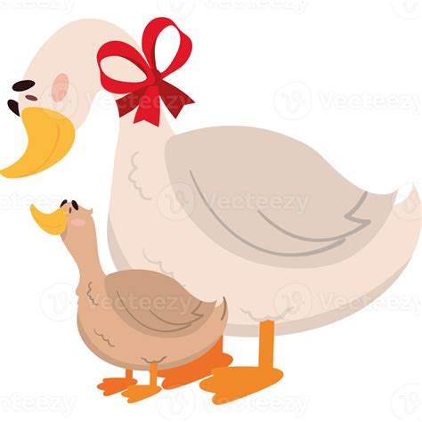 Mothers Day Mom Duck And Son 24408460 Png