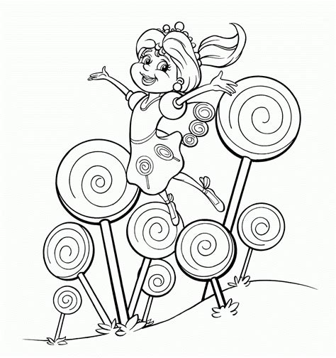 Candyland Characters Grandma Nut Coloring Page