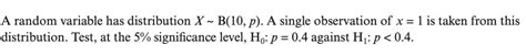 A Level Maths Binomial Distribution
