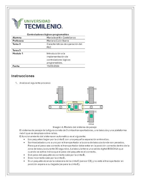 Tarea 3 Plc Actividad Práctica Controladores Lógicos Programables