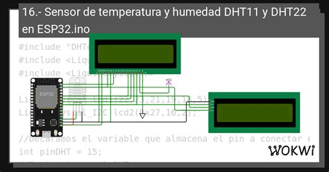 16 Sensor De Temperatura Y Humedad Dht11 Y Dht22 En O Copy 2 Wokwi Esp32 Stm32