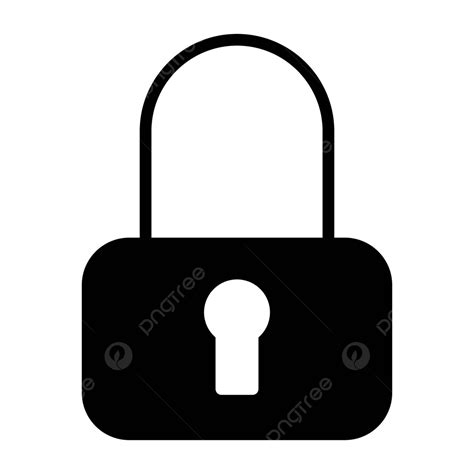Padlock Icon For Web And App Design Safeguard Secret Key Vector