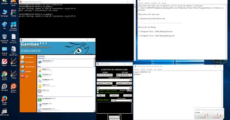 gambas mis programas y el softwarelibre ejecutando gambas3 en windows 10