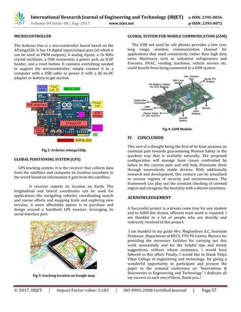 Emergency Tracking System For Women Using Body Sensors Via Wrist Watches Using Internet Of