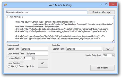 web miner testing download free windows 1 0 0 0 softpedia