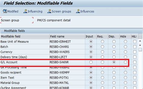 Activate Gl Account Field In Iw31 Sap Community