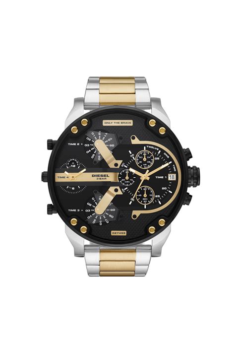 Mr Daddy Men's Watches: analog, gold, silver | Diesel®