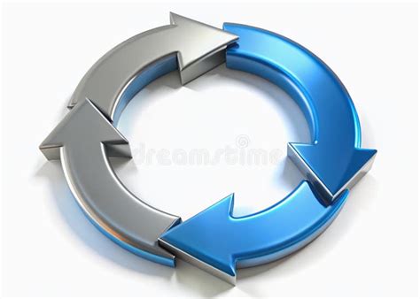 Visualize Your Process Flow With A Dynamic Circular Arrow Cycle Diagram A Blue And Gray Workflow