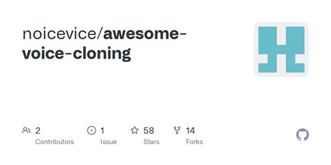 GitHub Noicevice Awesome Voice Cloning