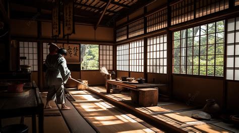 여자는 창문이있는 일본 집에 서있다 청소 풍경 전통 Ese 집 청소 고화질 사진 사진 창문 배경 일러스트 및 사진 무료 다운로드 Pngtree