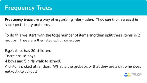 Frequency Trees Gcse Maths Steps Examples And Worksheet