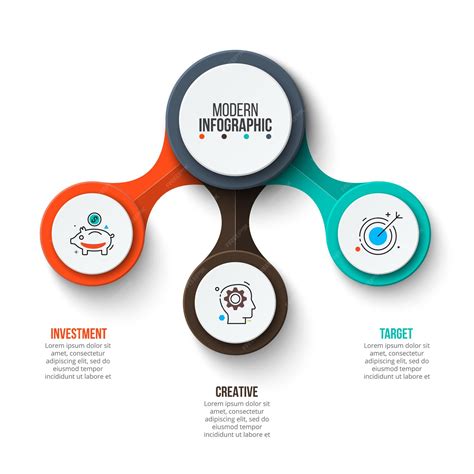 Premium Vector Flowchart Infographic With 3 Options